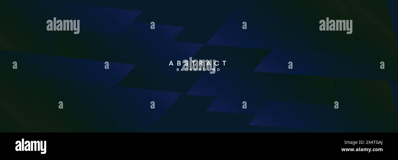 Dark blue, black abstract technological modern geometric banner ...