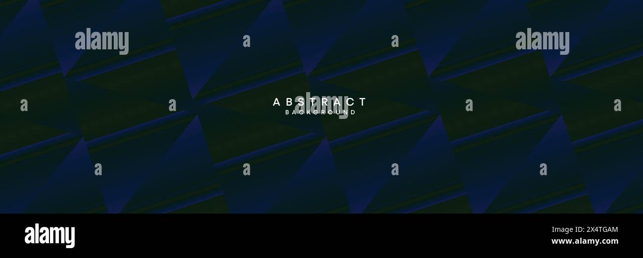 Dark blue, black abstract technological modern geometric banner ...