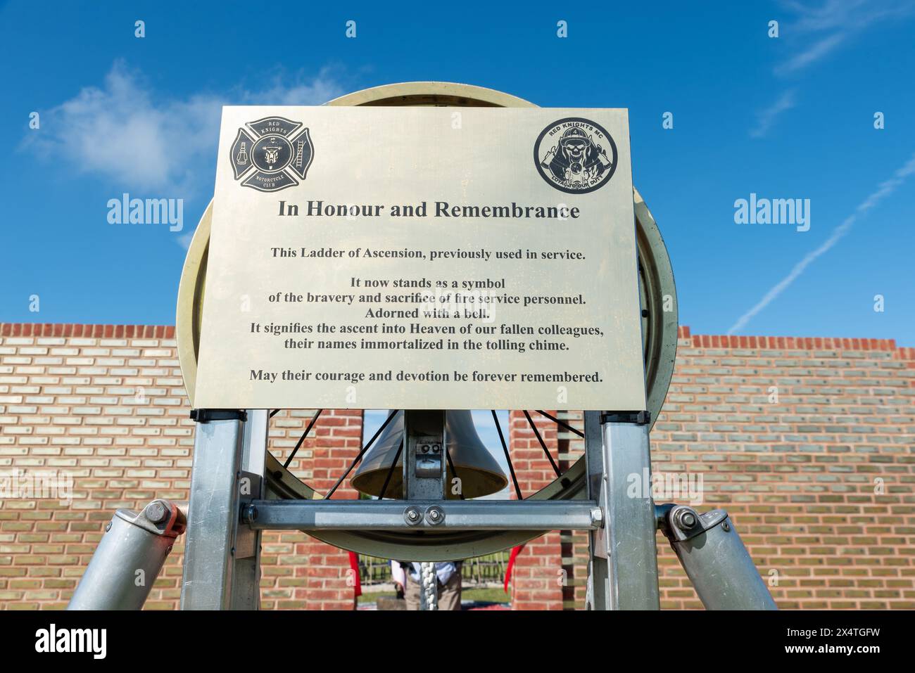 Ladder of Ascension, honouring fallen firefighters, at unveiling and ...