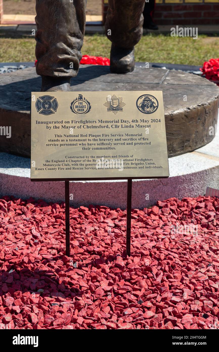 Unveiling and opening of the National Red Plaque Fire Service Memorial ...