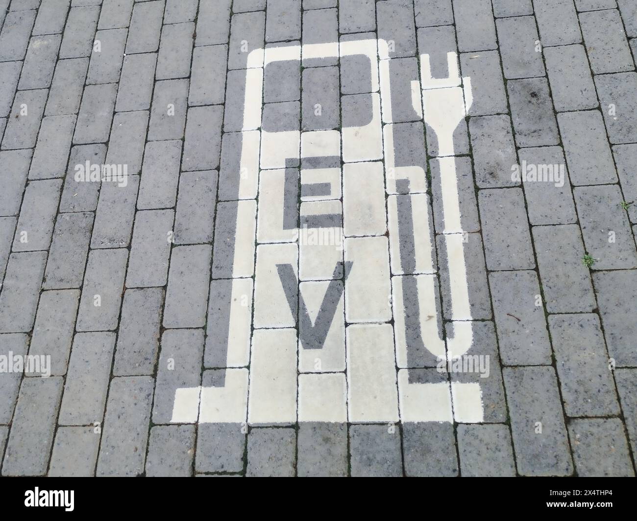 EV Charging spot sign Stock Photo - Alamy