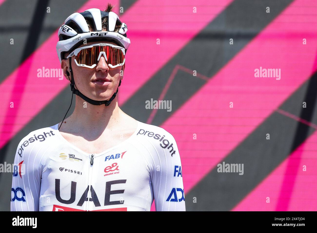 Torino, Italy. 04th May, 2024. Tadej Pogacar of Slovenia and UAE Team ...