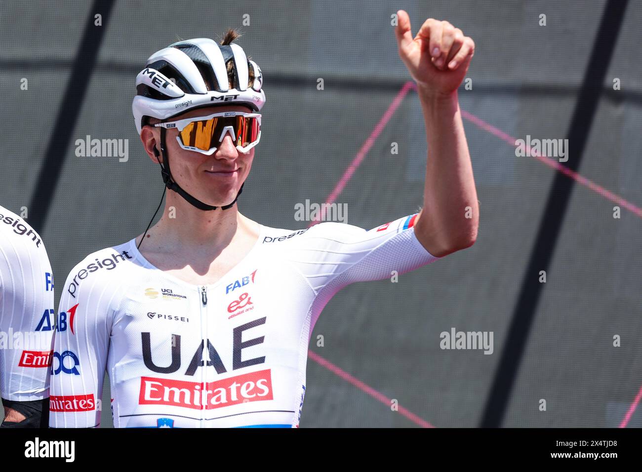 Torino, Italy. 04th May, 2024. Tadej Pogacar of Slovenia and UAE Team ...