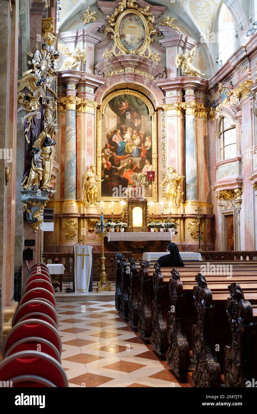 Vienna, Austria. High altar based on a design by Christoph Tausch ...