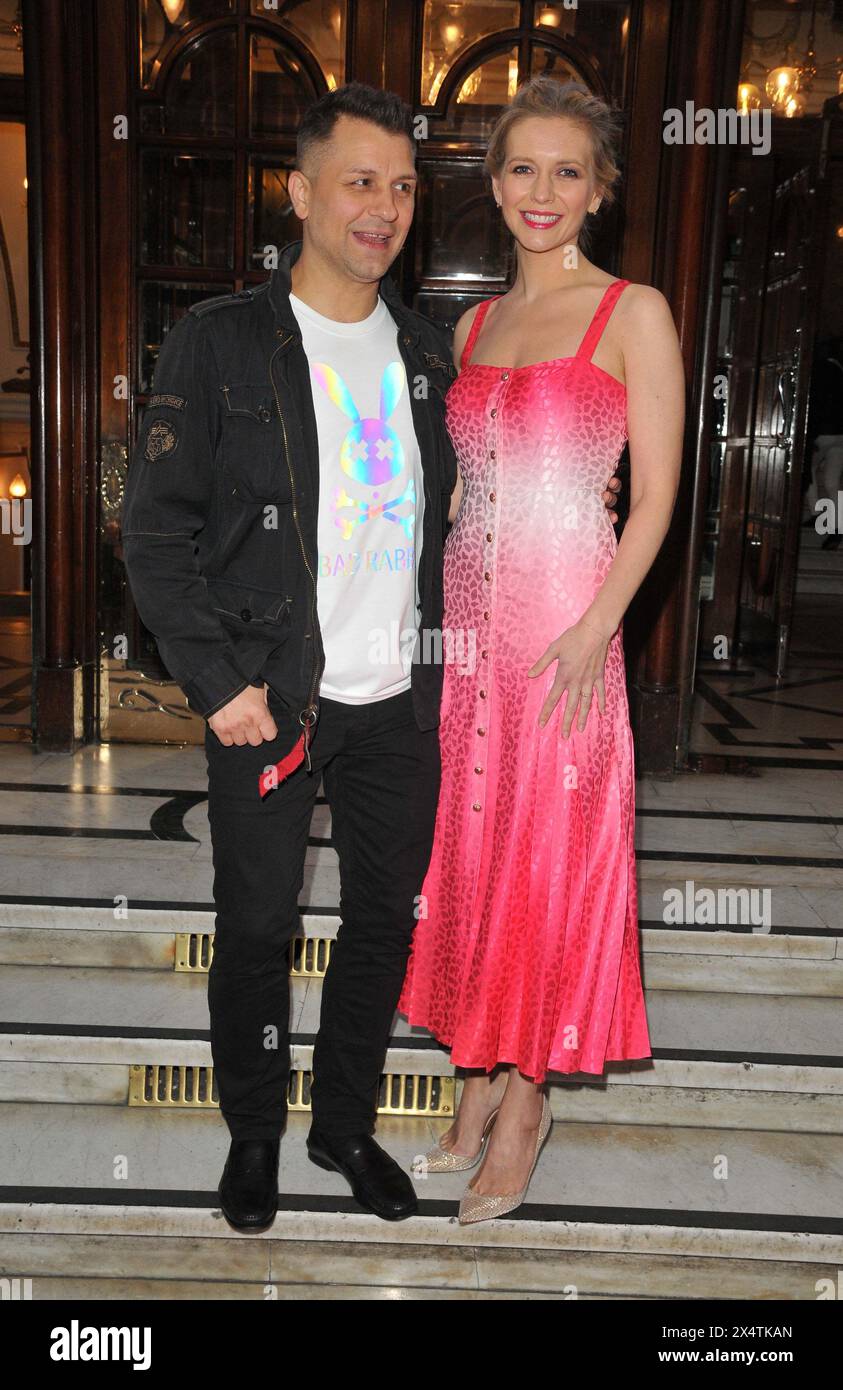 London, UK. 4th May 2024. Pasha Kovalev and Rachel Riley at the ...