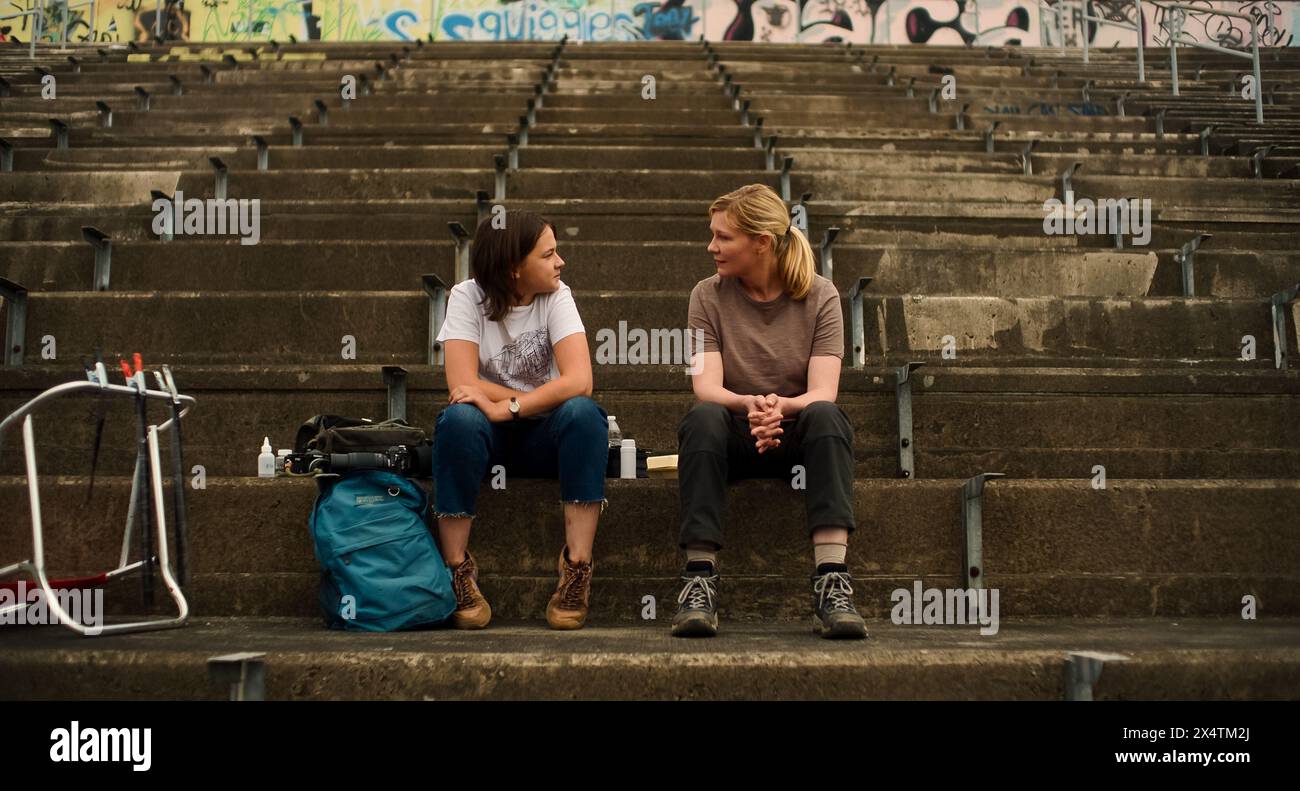 KIRSTEN DUNST and CAILEE SPAENY in CIVIL WAR, directed by ALEX GARLAND ...