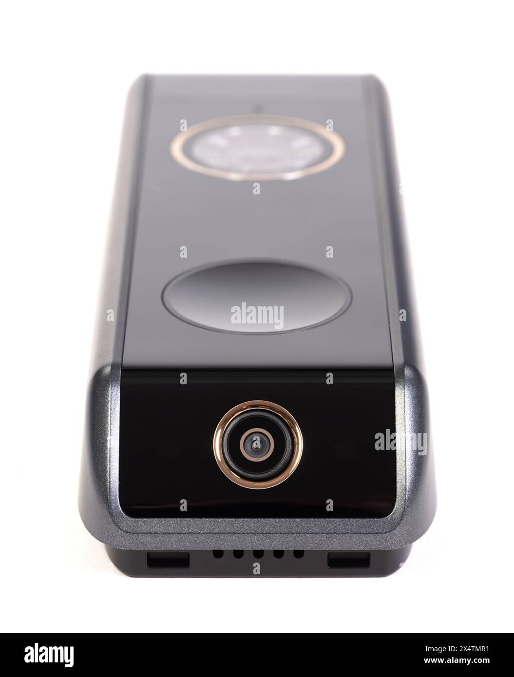 Modern wireless camera doorbel, on a white background Stock Photo - Alamy