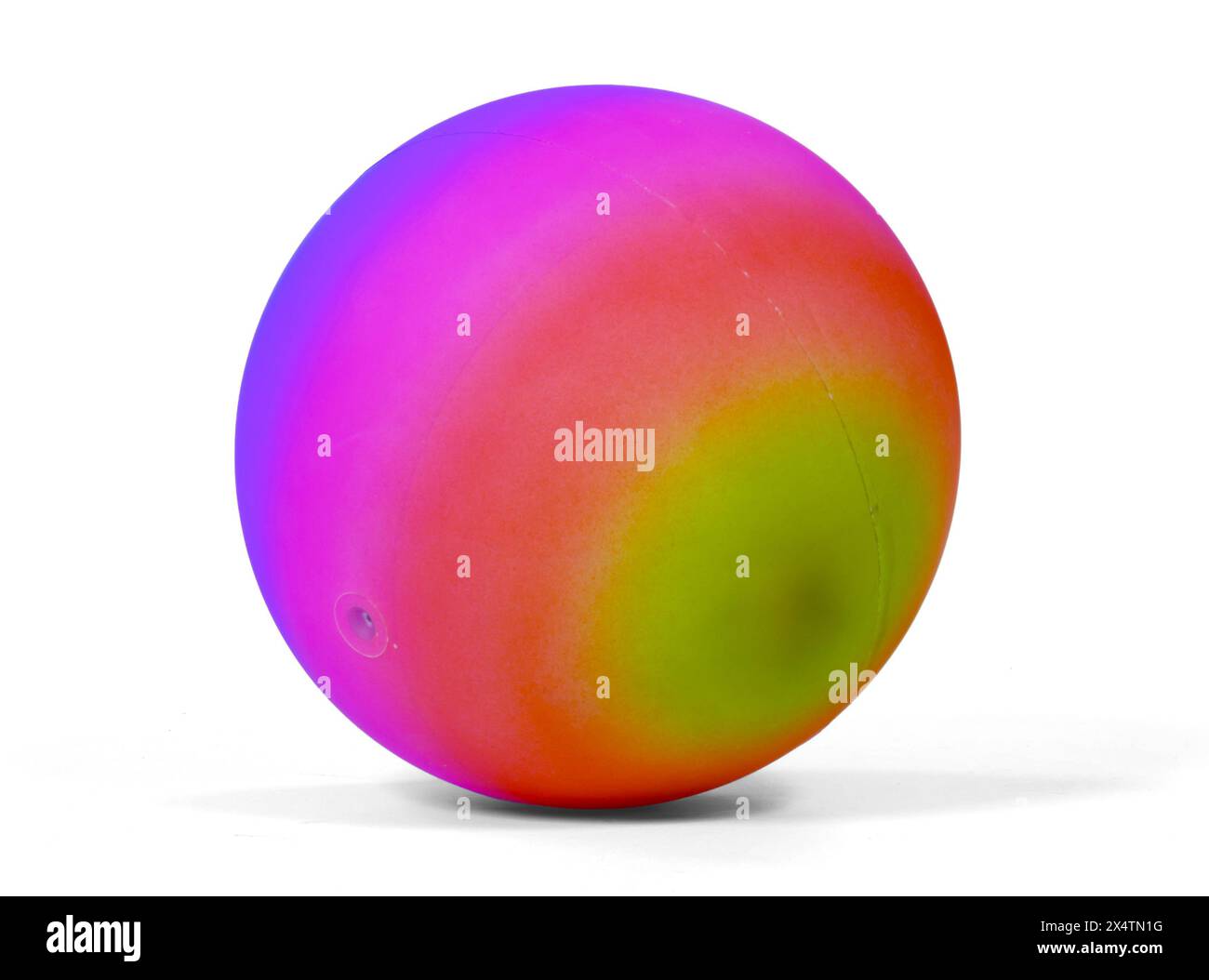 Rainbow ball isolated on white with clipping path Stock Photo - Alamy