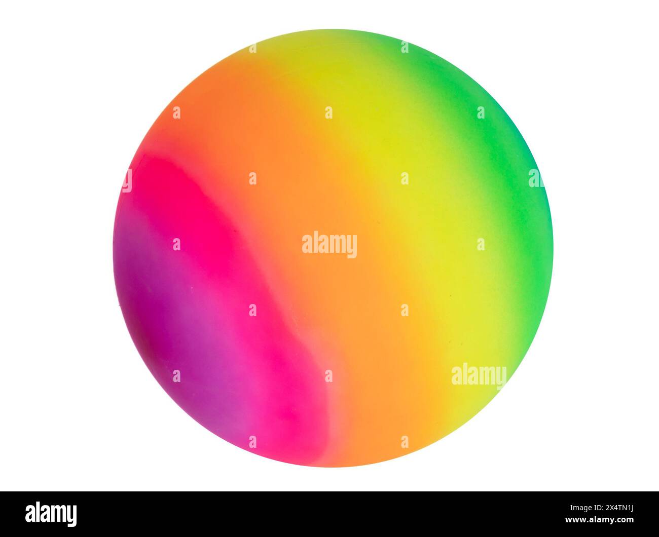 Rainbow ball isolated on white with clipping path Stock Photo - Alamy