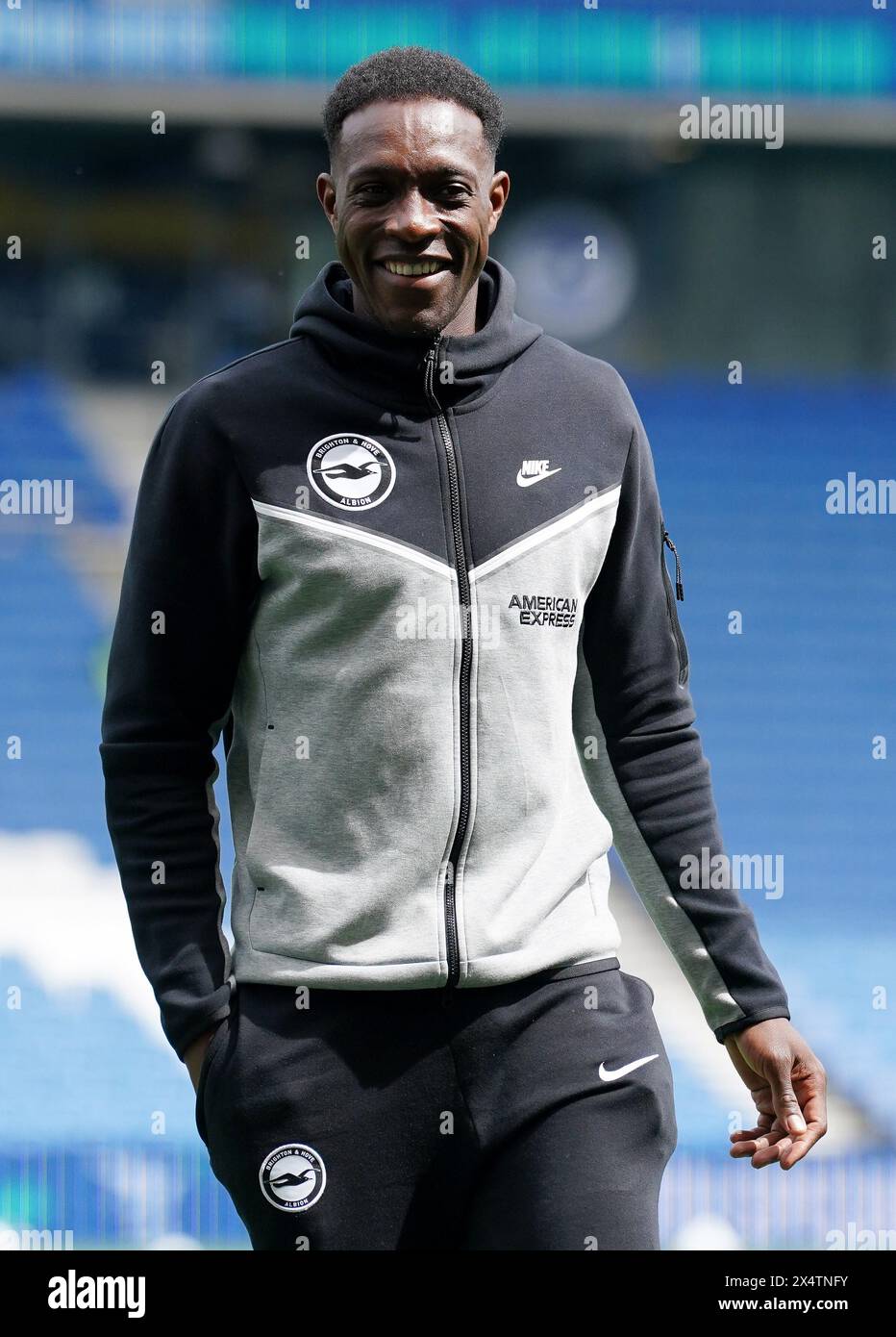 Brighton and Hove Albion's Danny Welbeck arrives ahead of the Premier ...