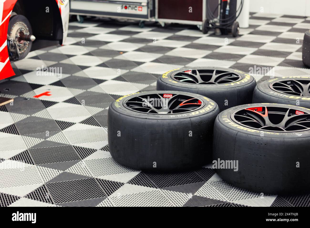 Oschersleben, Germany. 29th April, 2024. Sport racing Pirelli P zero ...