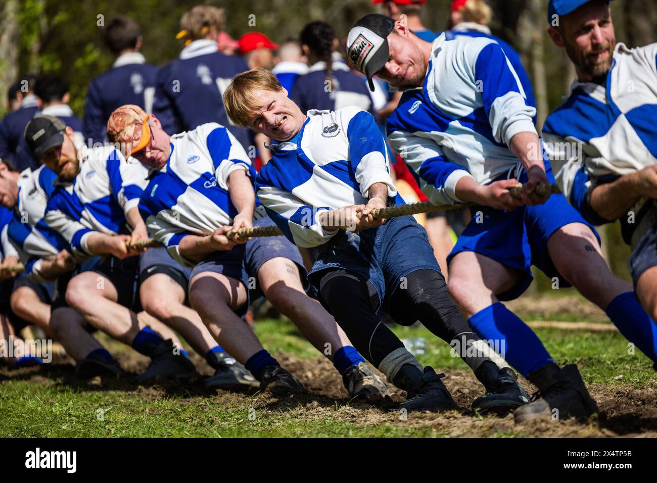 Boxholm, Sweden. 4th, May, 2024. One of Sweden's oldest tug-of-war ...
