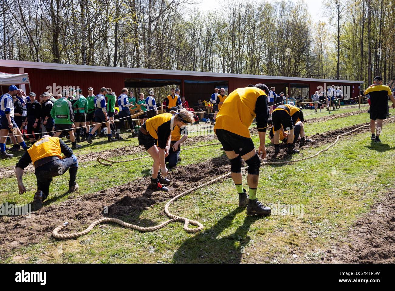 Boxholm, Sweden. 4th, May, 2024. One of Sweden's oldest tug-of-war ...