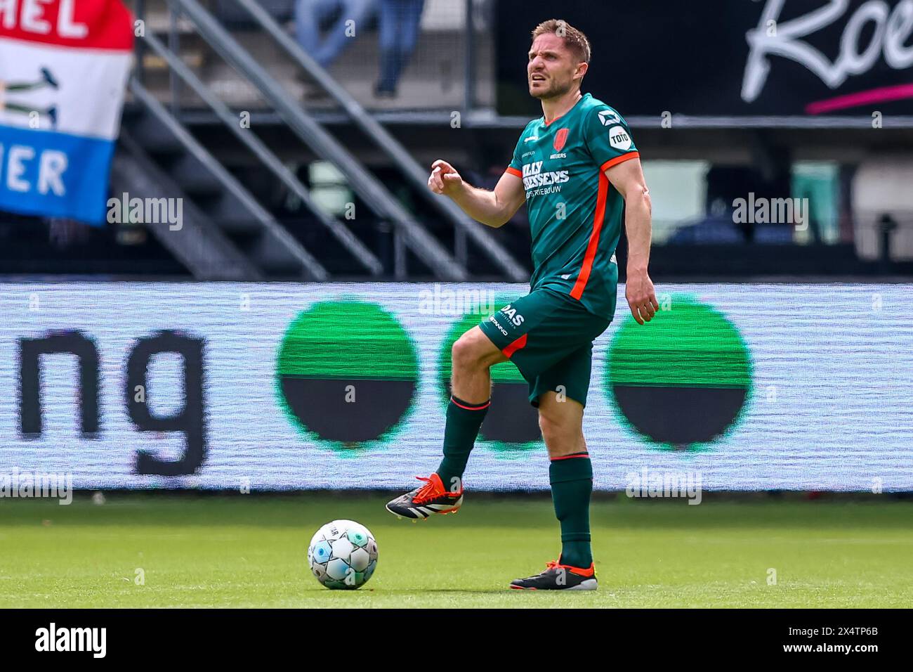 Almelo, Netherlands. 05th May, 2024. ALMELO, NETHERLANDS - MAY 5: Aaron Meijers of RKC Waalwijk ...