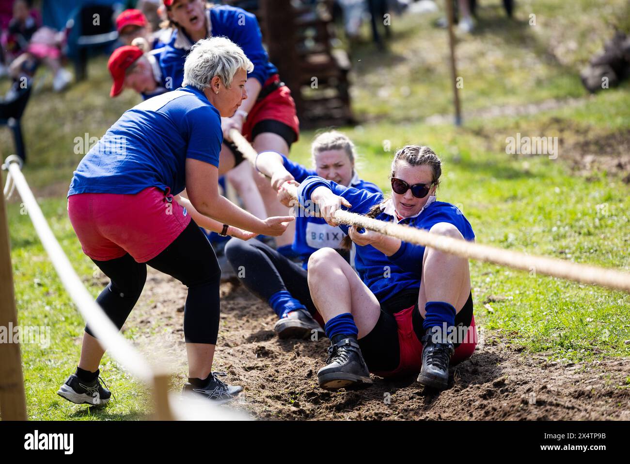 Boxholm, Sweden. 4th, May, 2024. One of Sweden's oldest tug-of-war ...
