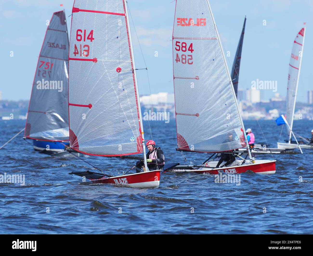 Sheerness, Kent, UK. 5th May, 2024. Blaze class sailing dinghy Eastern ...