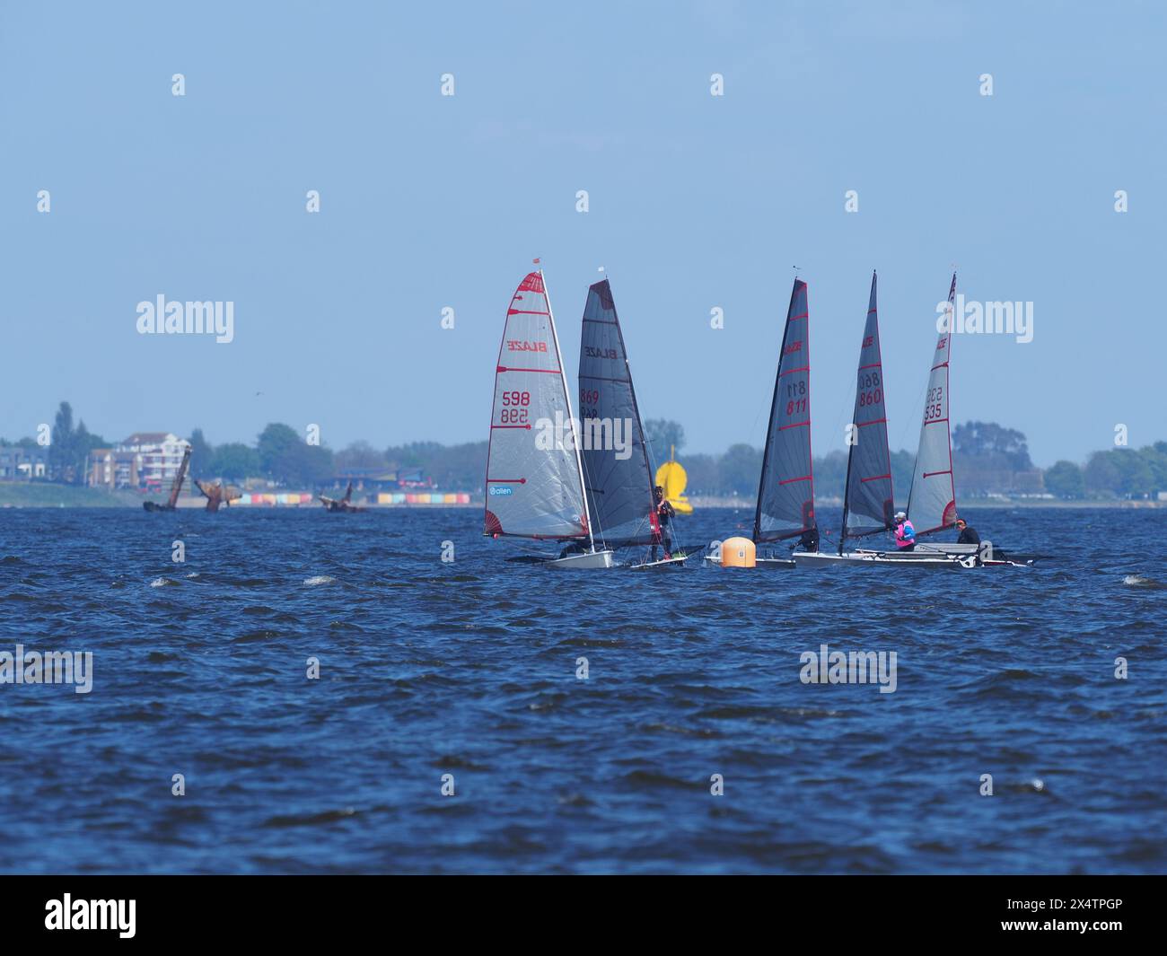 Sheerness, Kent, UK. 5th May, 2024. Blaze class sailing dinghy Eastern ...