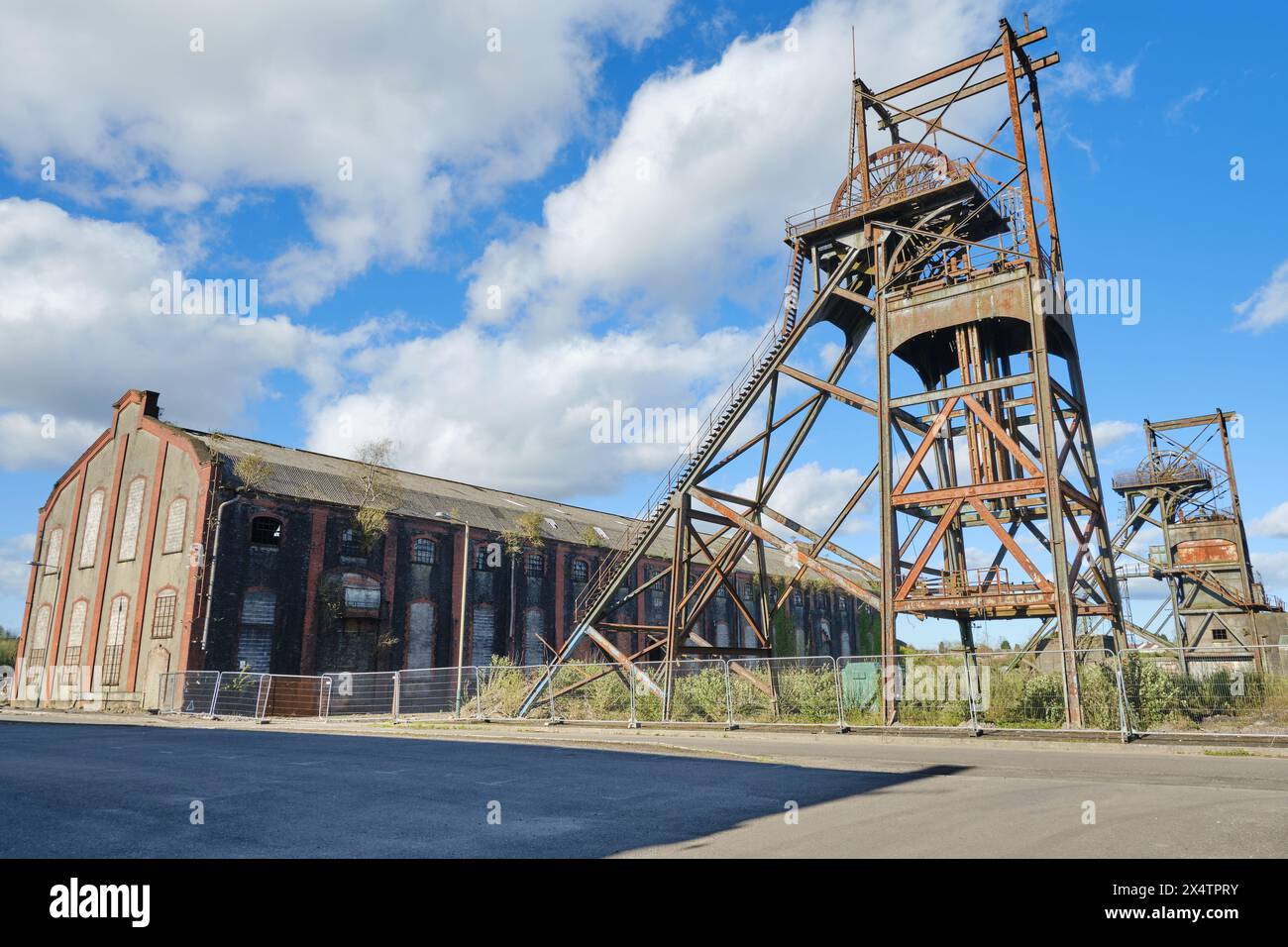 Ruins at the abandoned Penallta Colliery in South Wales, UK Stock Photo ...