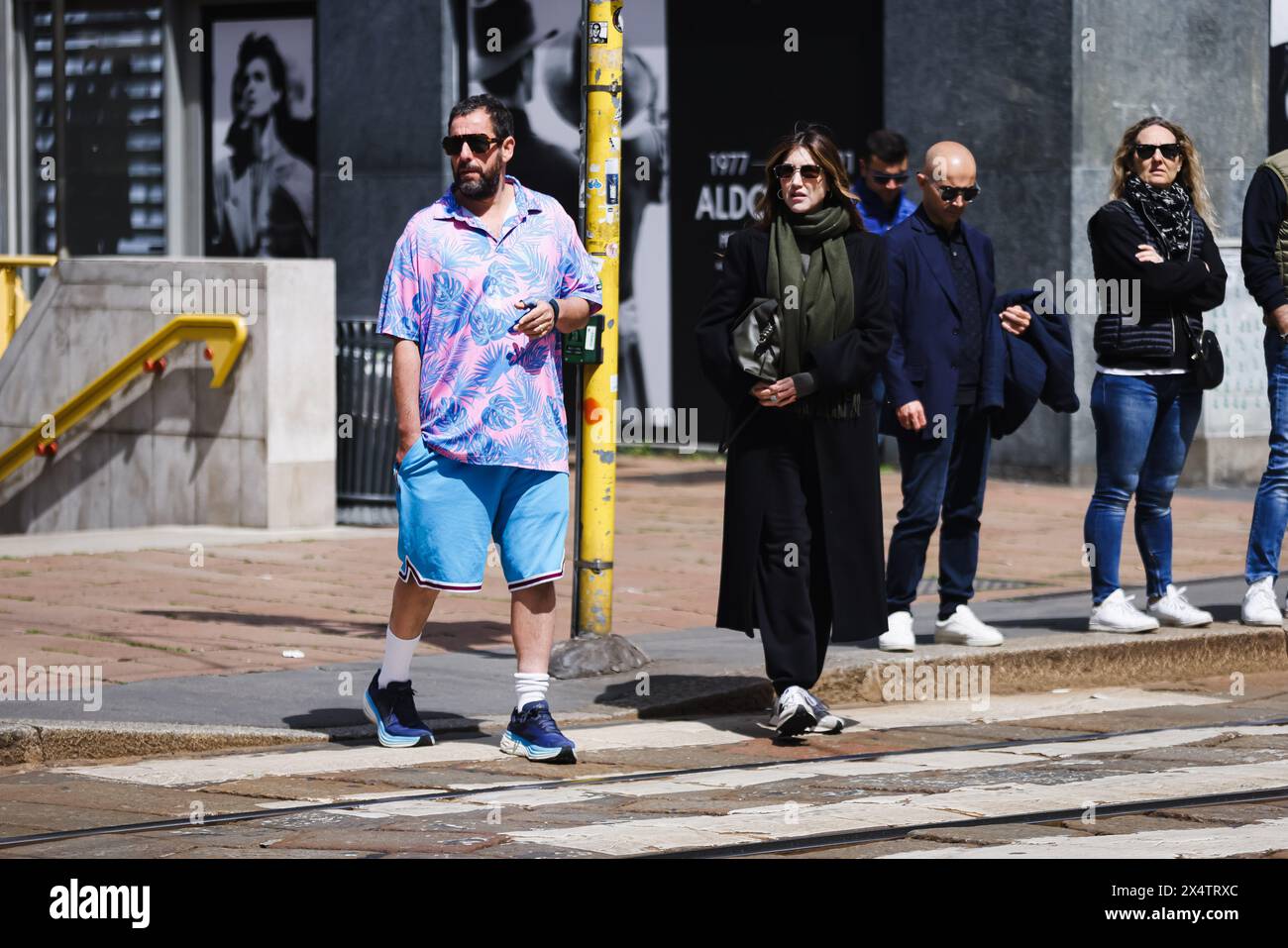 Milan, Italy. 05th May, 2024. Milan, Celebrity Sightings - Adam Sandler ...