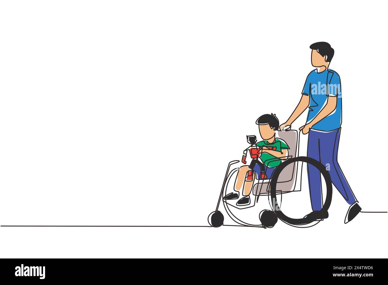 Doctor family disability Stock Vector Images - Alamy