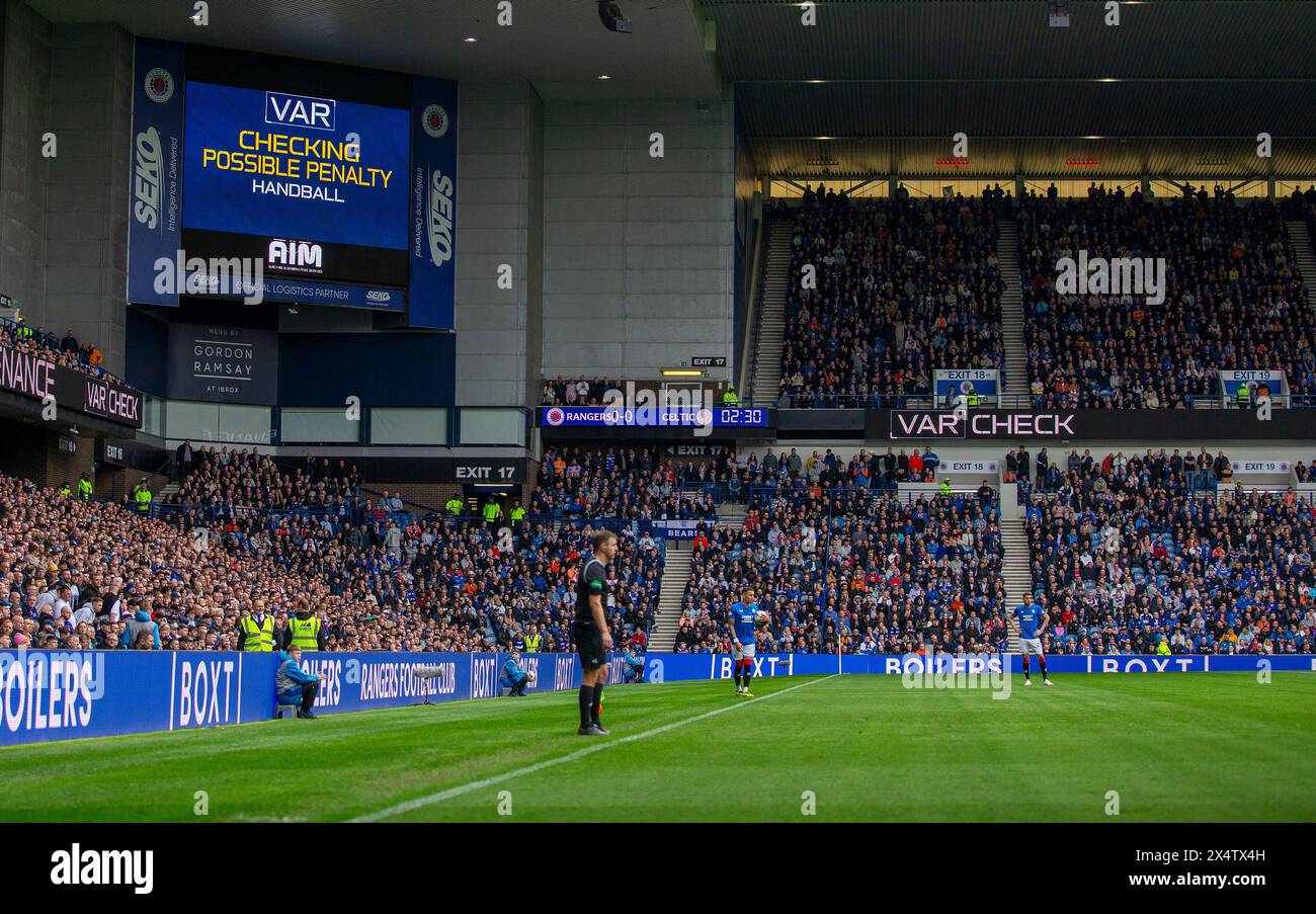 Ibrox Stadium, Glasgow, UK. 5th May, 2024. Scottish Premiership ...