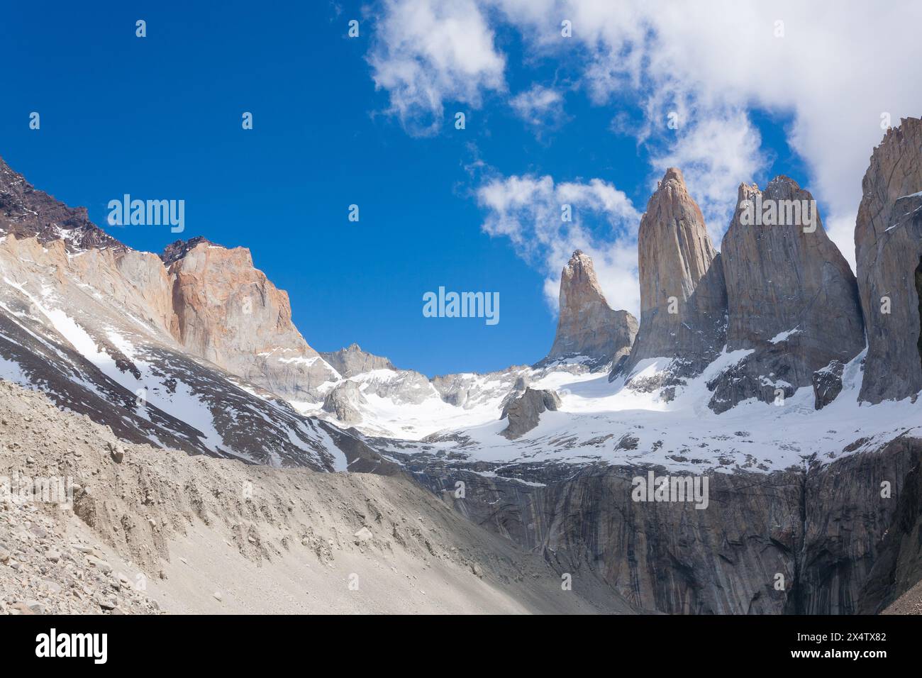 Torres del Paine National Park view, Chile. Chilean Patagonia landscape ...