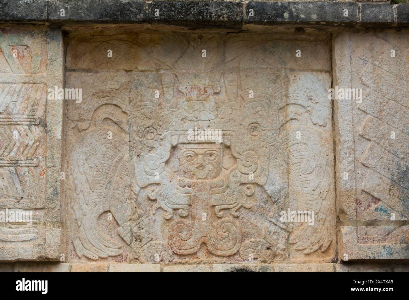Sculptures, Venus Platform, Chichen Itza, UNESCO World Heritage Site ...