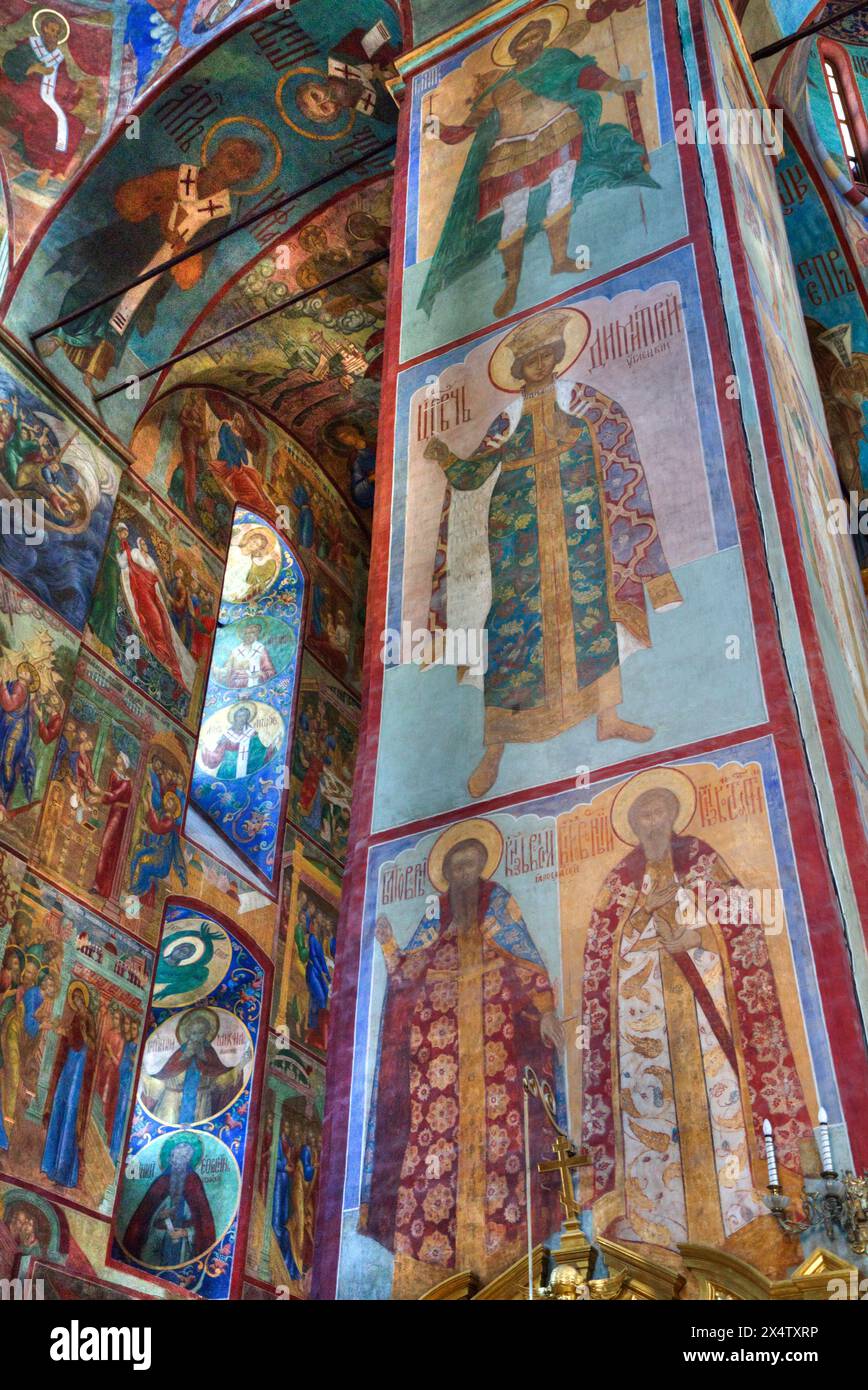 Frescoes, Holy Dormition Cathedral, The Holy Trinity Saint Serguis ...