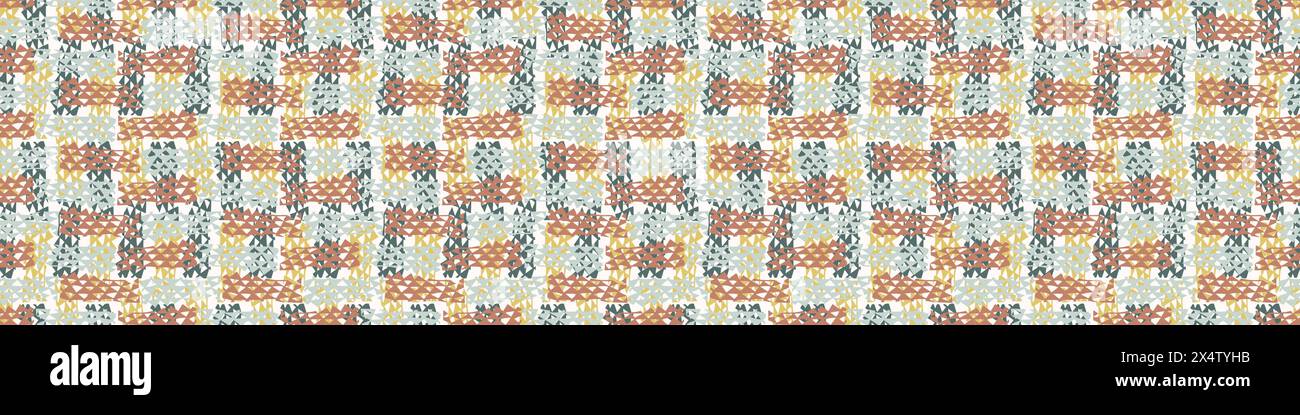 Modern vector border with pretty pressed floral drawing motifs ...