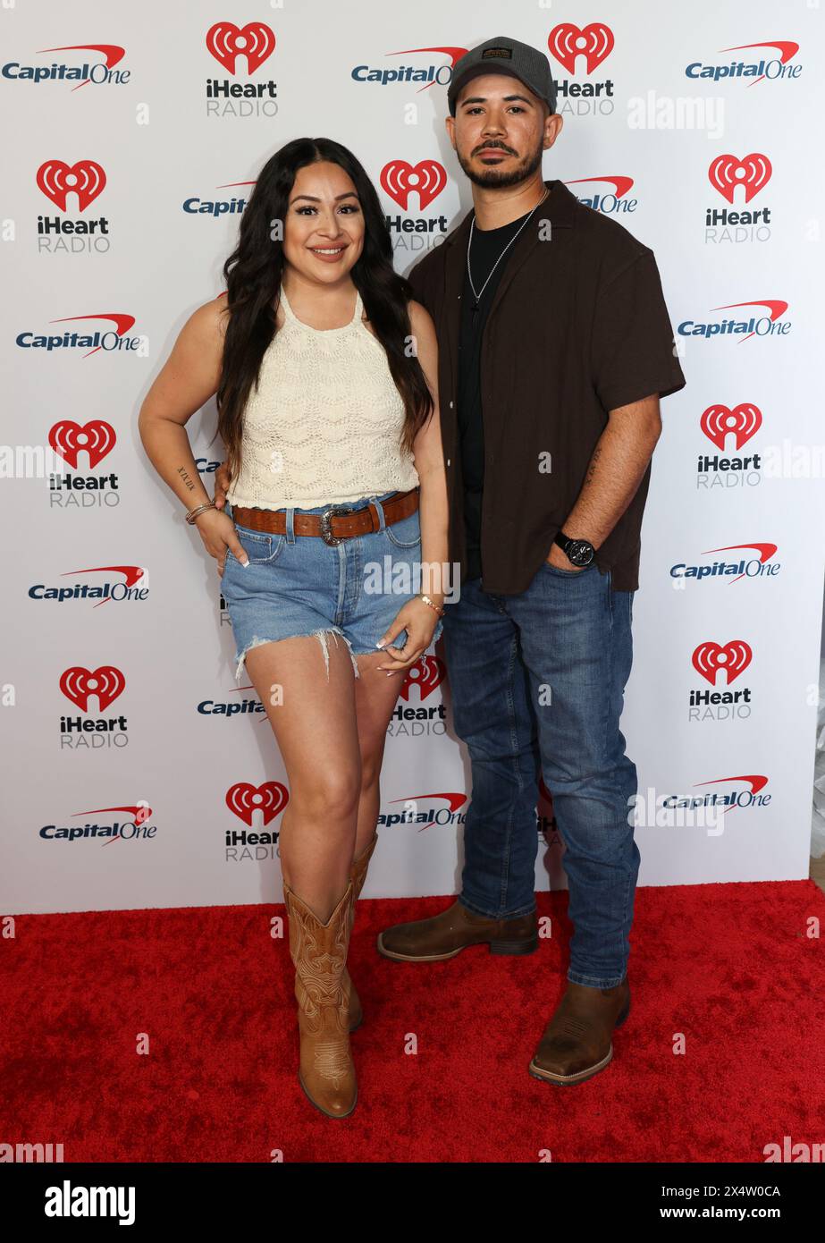 Austin, Usa . 04th May, 2024. Tanairi and Juan Amador attend the iHeart ...