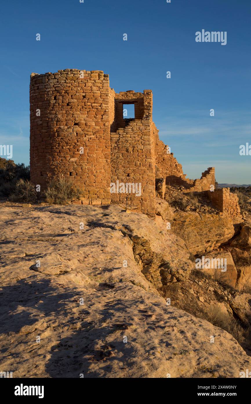 Hovenweep Castle, Late Afternoon, Ancestral Pueblo, Hovenweep National ...