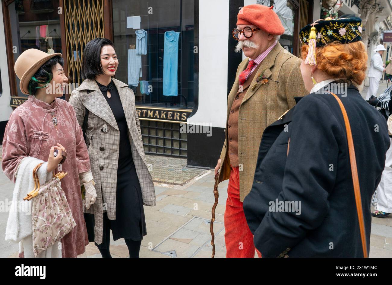 People attend the fourth Grand Flaneur Walk in Westminster, central ...