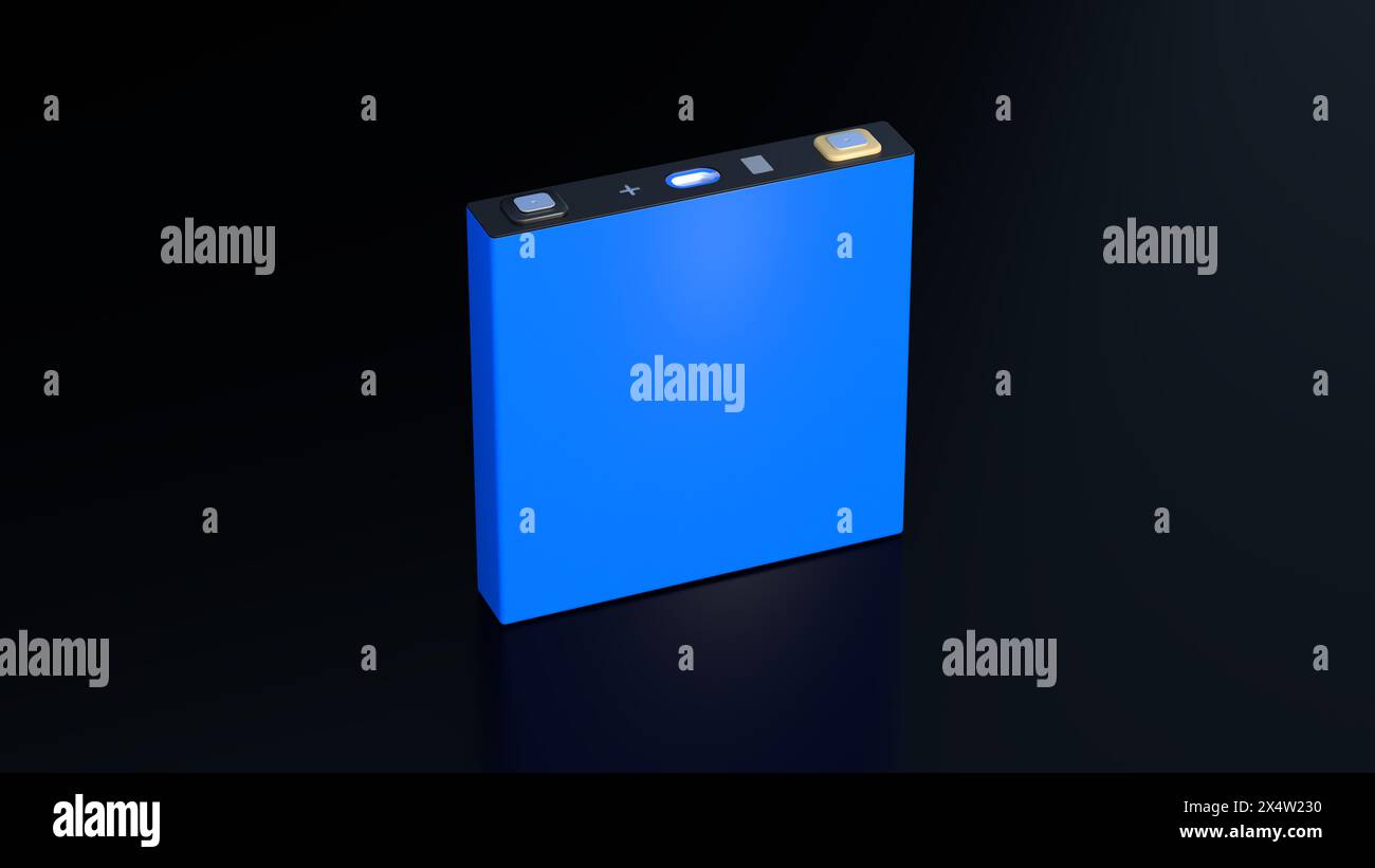 blue prismatic cell, rectangular lithium ion phosphate LFP battery for ...