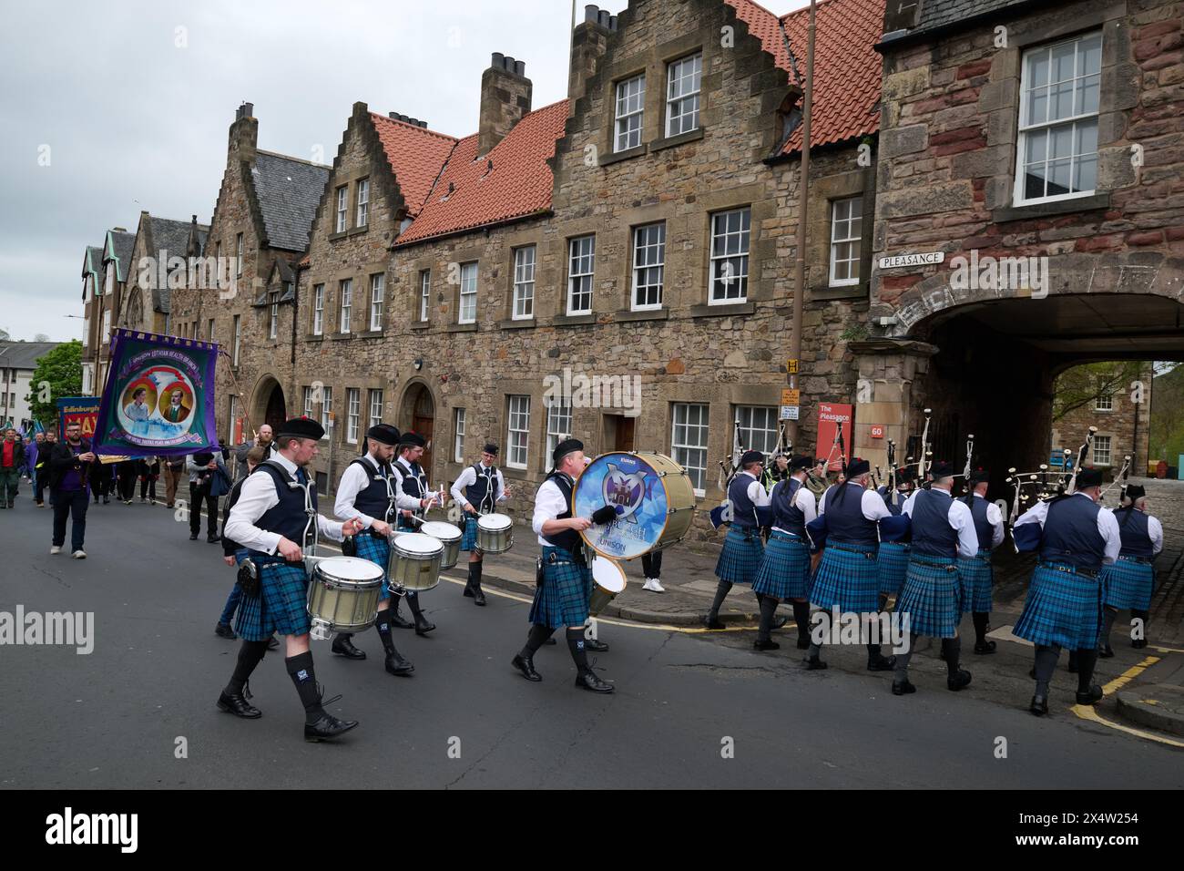 Edinburgh Scotland, UK 05 May 2024. May Day March through the centre of ...
