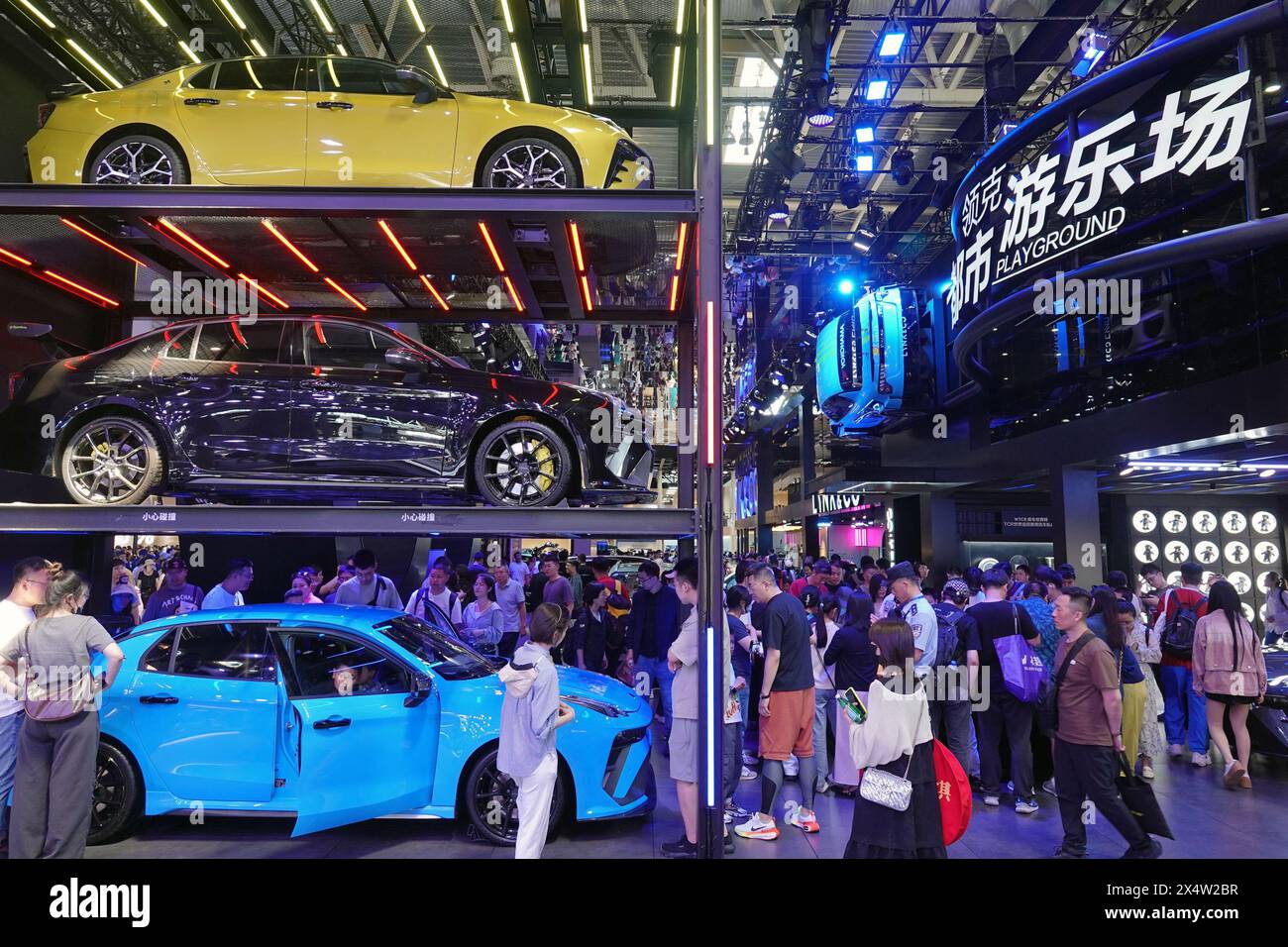 BEIJING, CHINA - MAY 3, 2024 - Visitors visit the Lynk & Co stand at ...