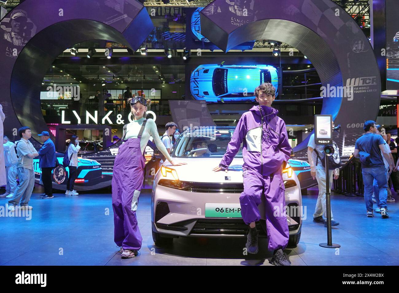 BEIJING, CHINA - MAY 3, 2024 - Visitors visit the Lynk & Co stand at ...