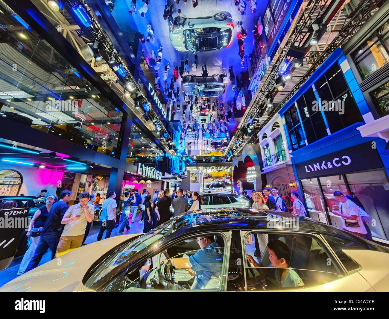 BEIJING, CHINA - MAY 3, 2024 - Visitors visit the Lynk & Co stand at ...