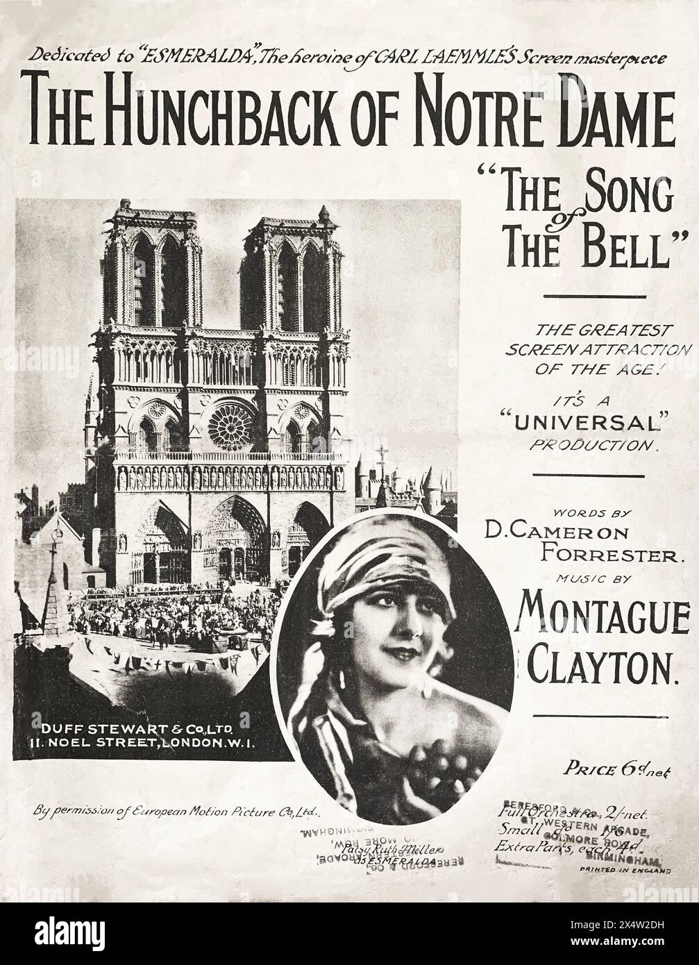 The hunchback of notre dame 1923 hi-res stock photography and images ...