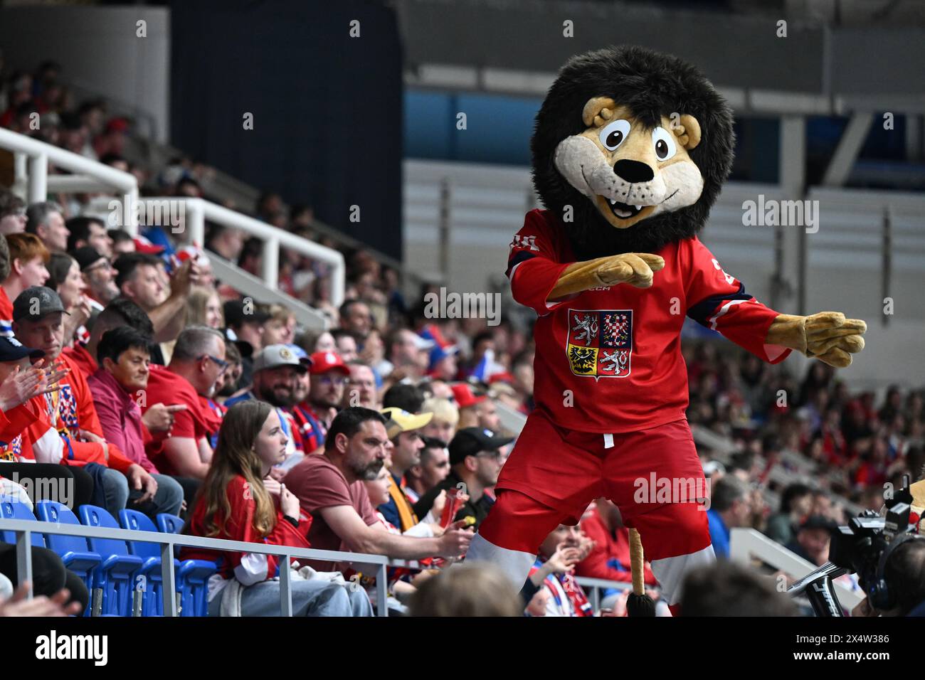 Brno, Czech Republic. 05th May, 2024. A mascot of the tournament during ...