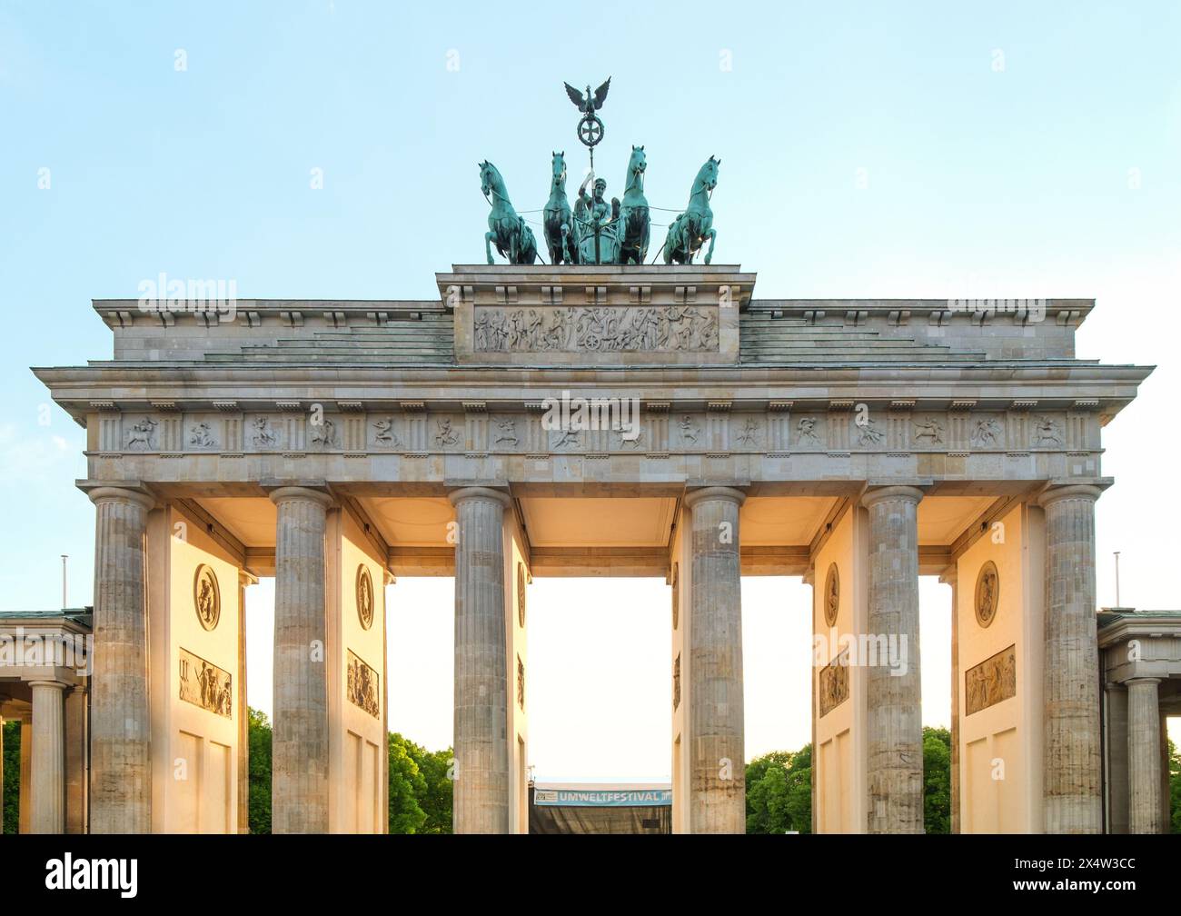 Berlin Brandenburg Gate. Historic germany architektur and point of ...