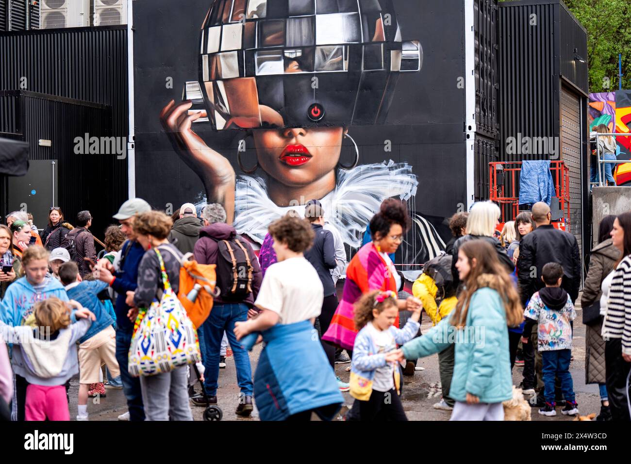 Mural by artist 'epod3000' at the Yardworks Festival 2024 in Glasgow ...