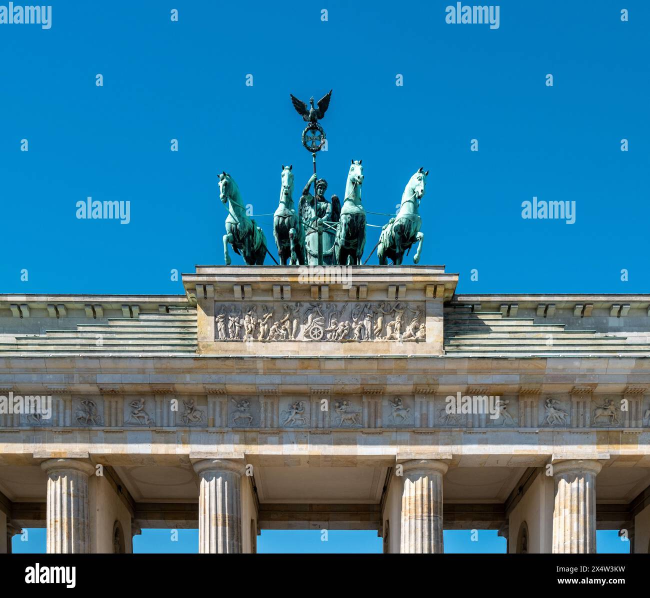 Berlin Brandenburg Gate. Historic germany architektur and point of ...