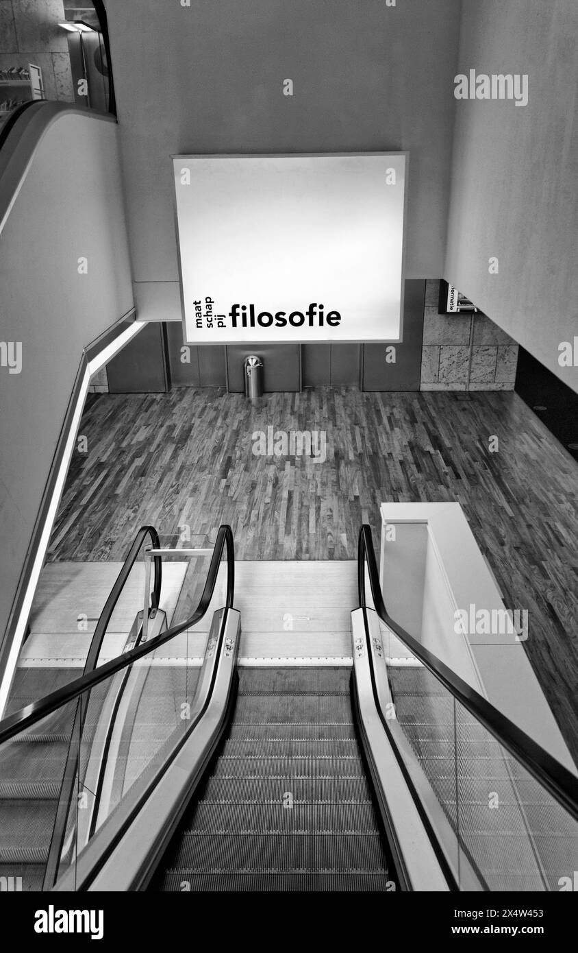 Holland, Amsterdam, escalator in a public library Stock Photo - Alamy