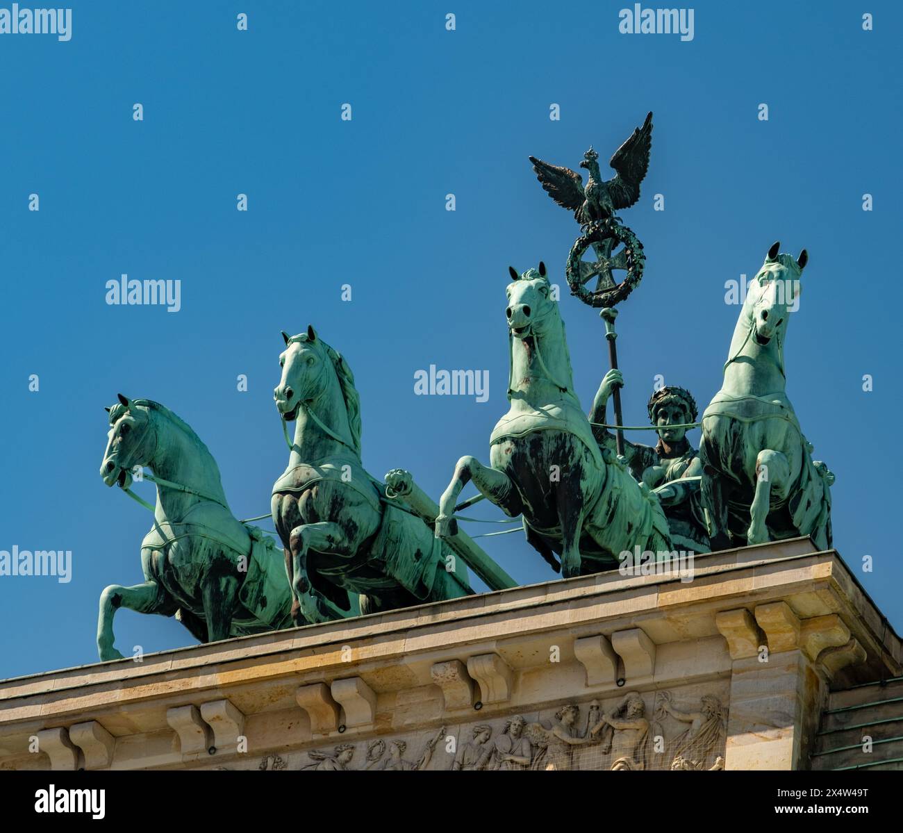 Berlin Brandenburg Gate. Historic germany architektur and point of ...