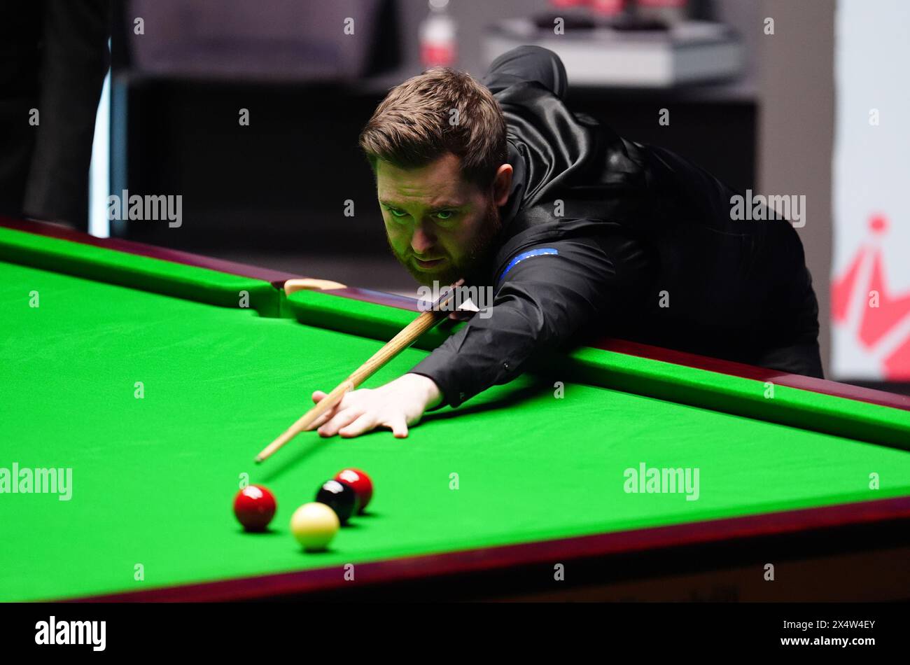 Jak Jones during his match with Kyren Wilson in the Final on day ...