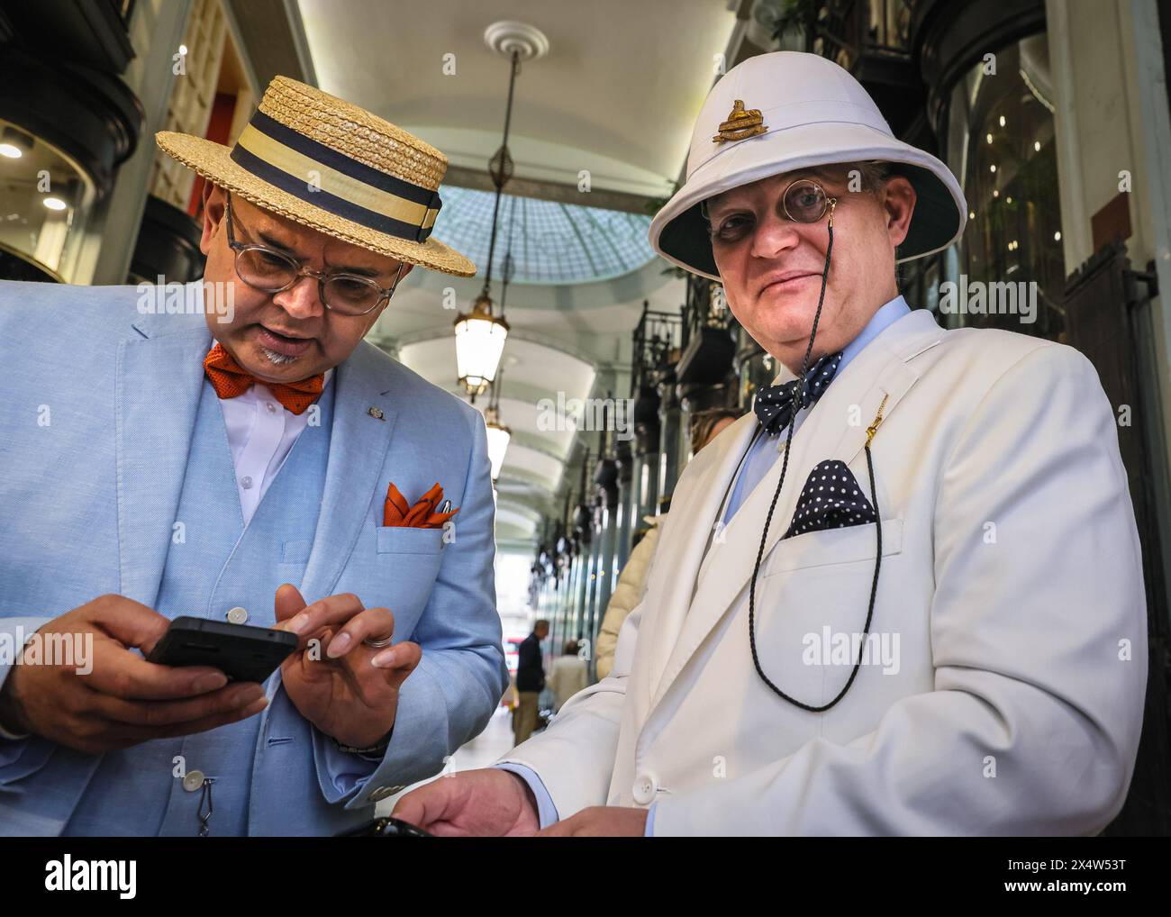 London, UK. 05th May, 2024. A group of dapperly dressed chaps ...