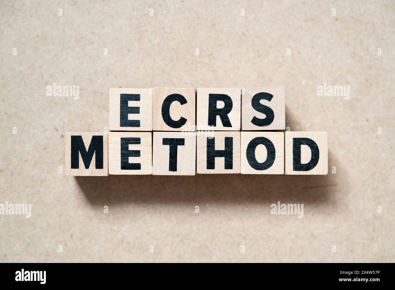 Alphabet letter block in word ECRS (Abbreviation of Eliminate, Combine ... Alphabet letter block in word ECRS (Abbreviation of Eliminate, Combine ...