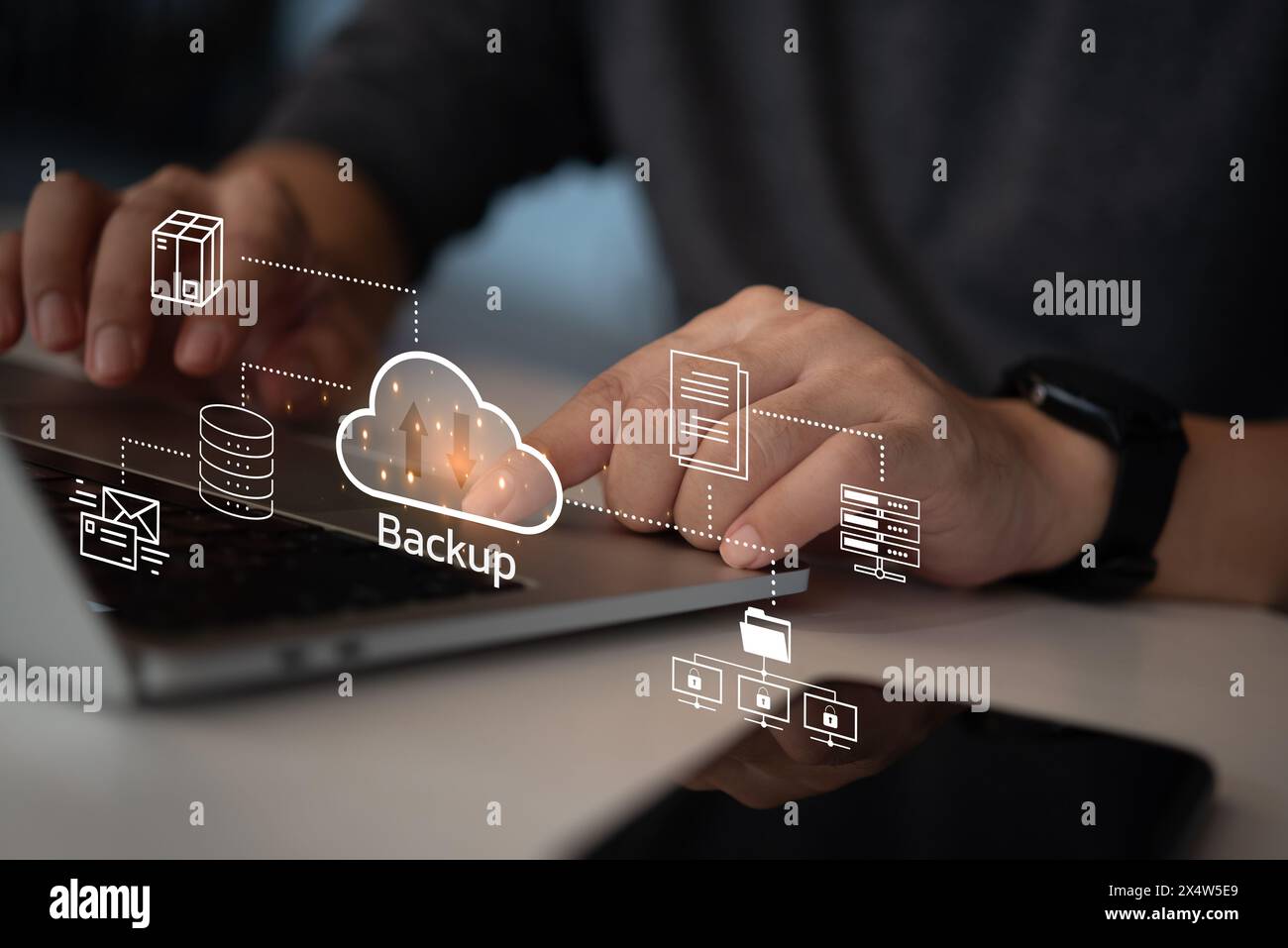Cloud computing tablet workplace hi-res stock photography and images ...