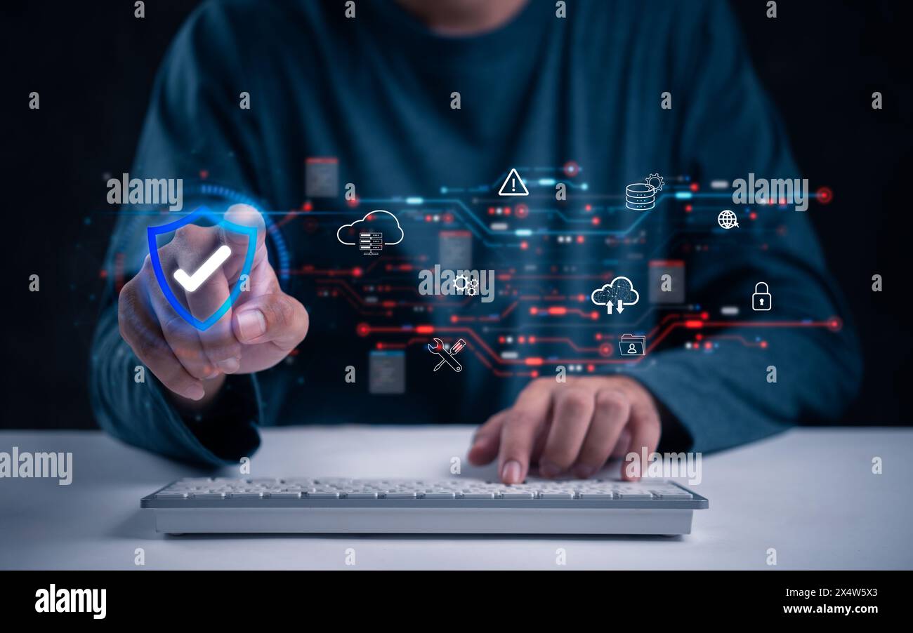 Cybersecurity elements hi-res stock photography and images - Alamy