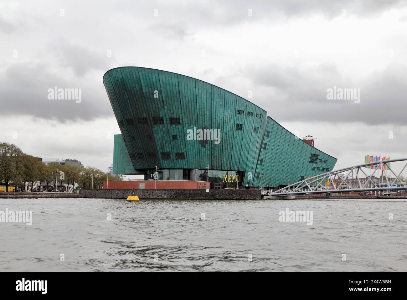 Holland, Amsterdam, view of Nemo Museum, the biggest sciences and ...